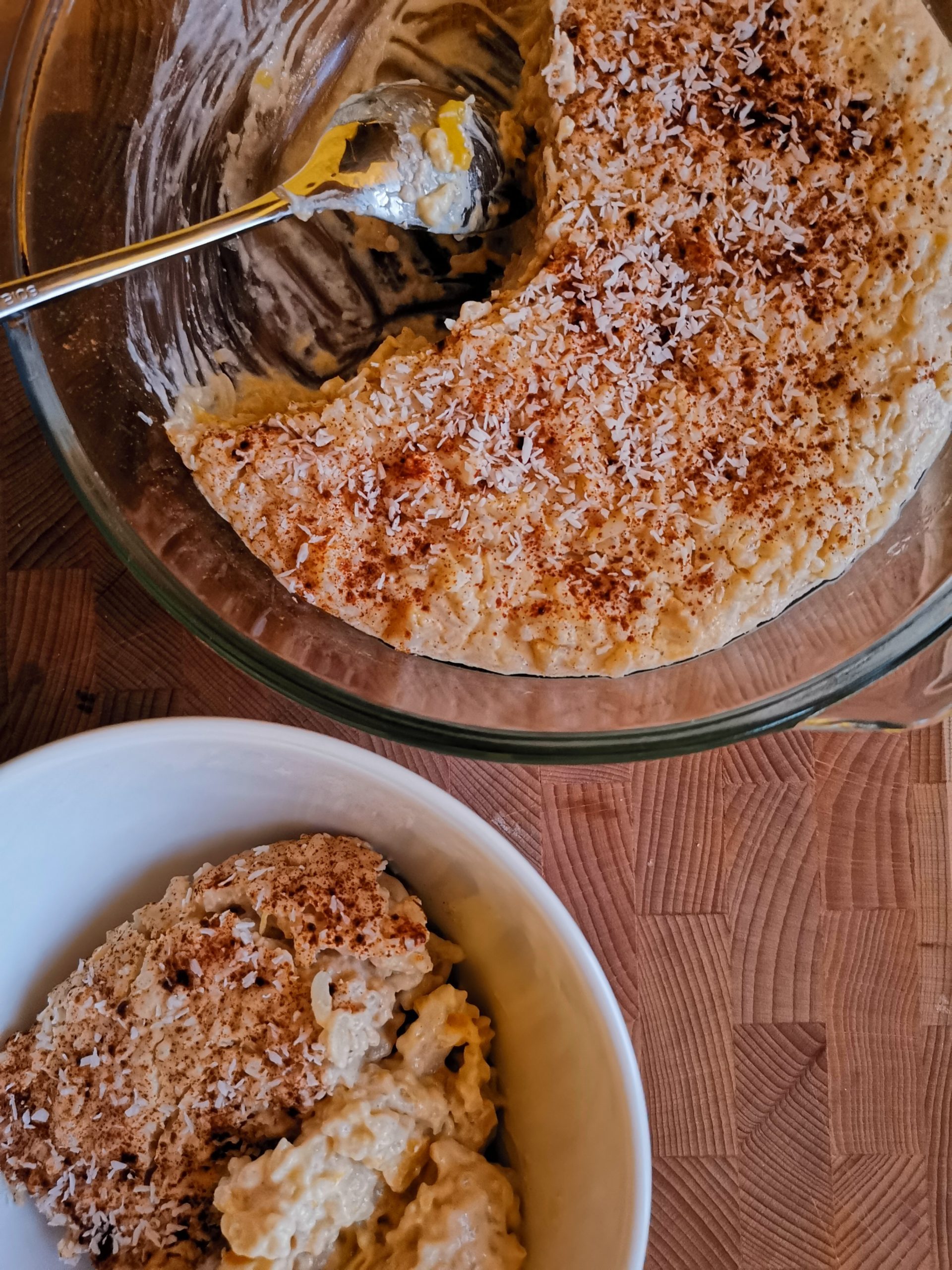 Rijstepap met kokosmelk en mango